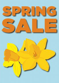 Spring Sale Window Sign Posters -36" x 48" — screengemsinc